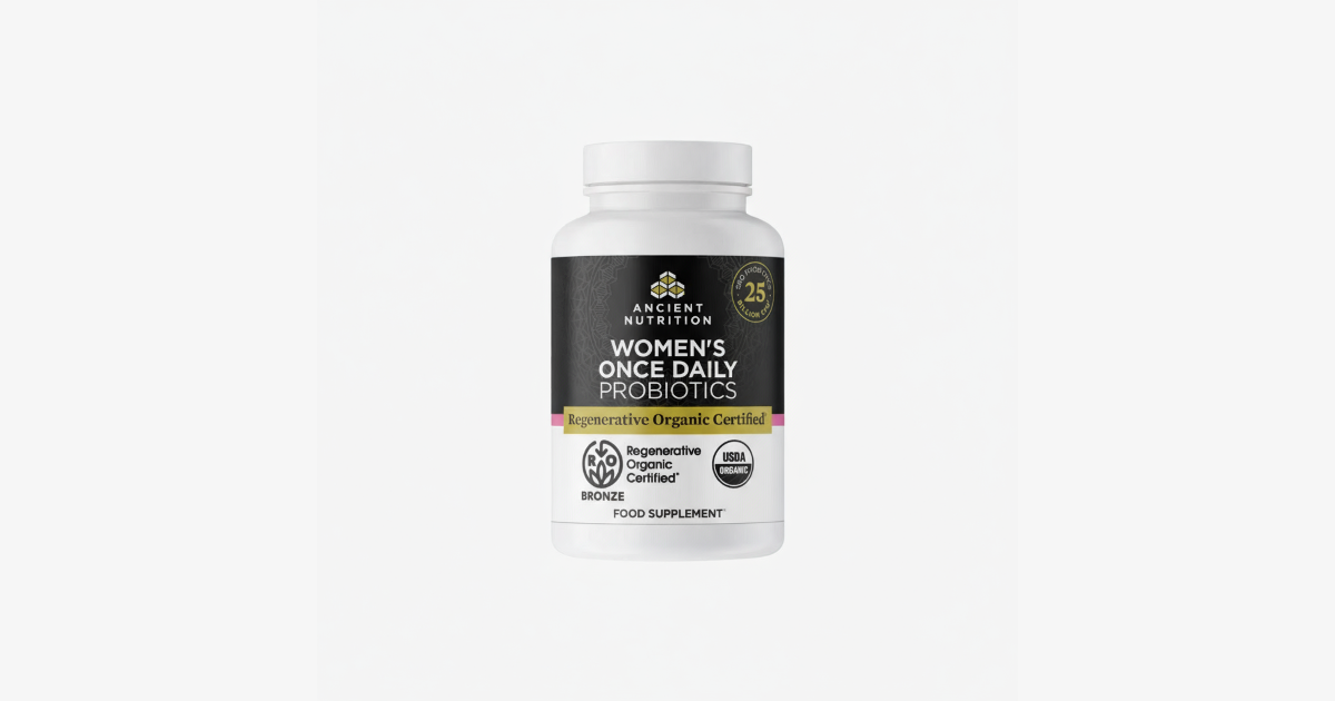 Ancient Nutrition Regenerative Organic Certified - Women’s Probiotics ...