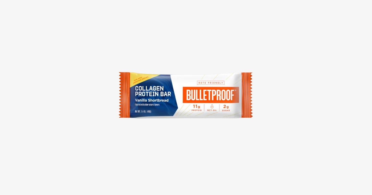 Bulletproof Vanilla Shortbread Collagen Protein Bars