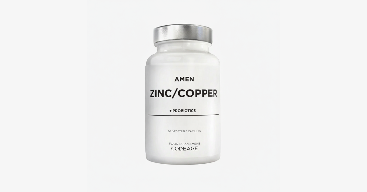 Codeage Amen Zinc Copper with Probiotics | Healf