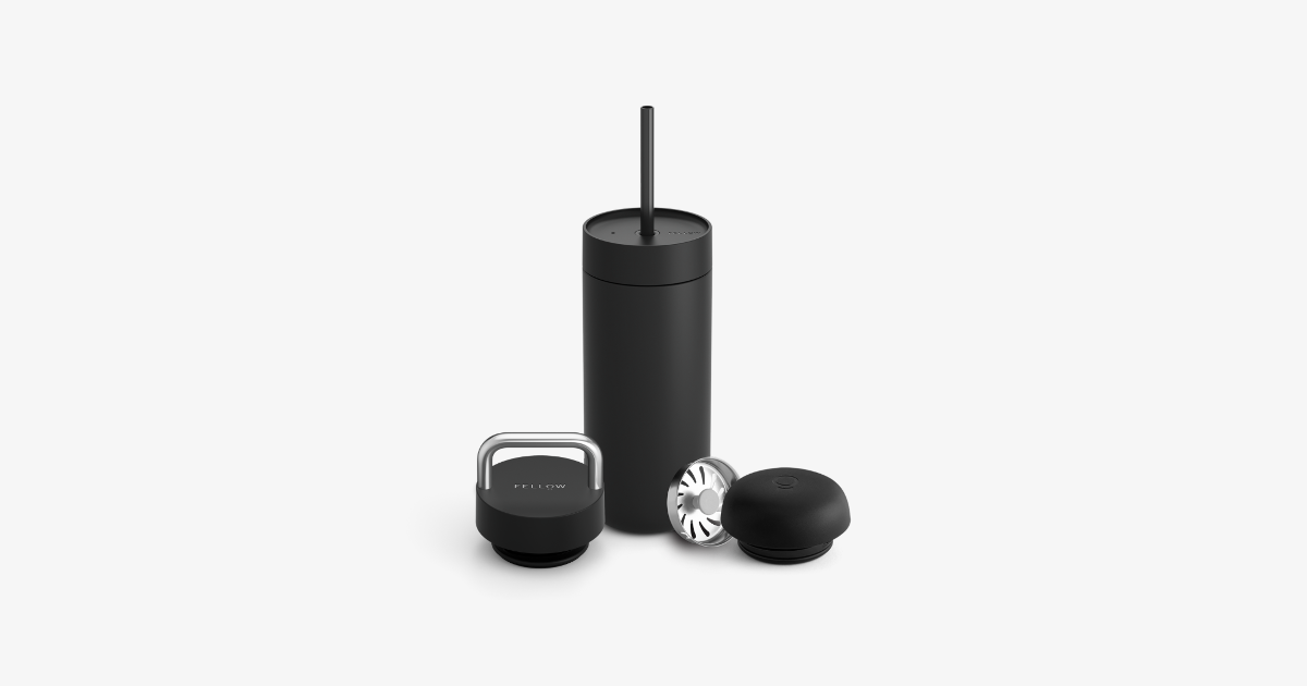 Fellow Carter 3-in-1 Lid System Move, Cold, and Carry - Matte Black | Healf