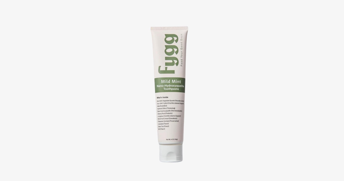 Fygg Nano-Hydroxyapatite Toothpaste with Prebiotics - Mild Mint | Healf