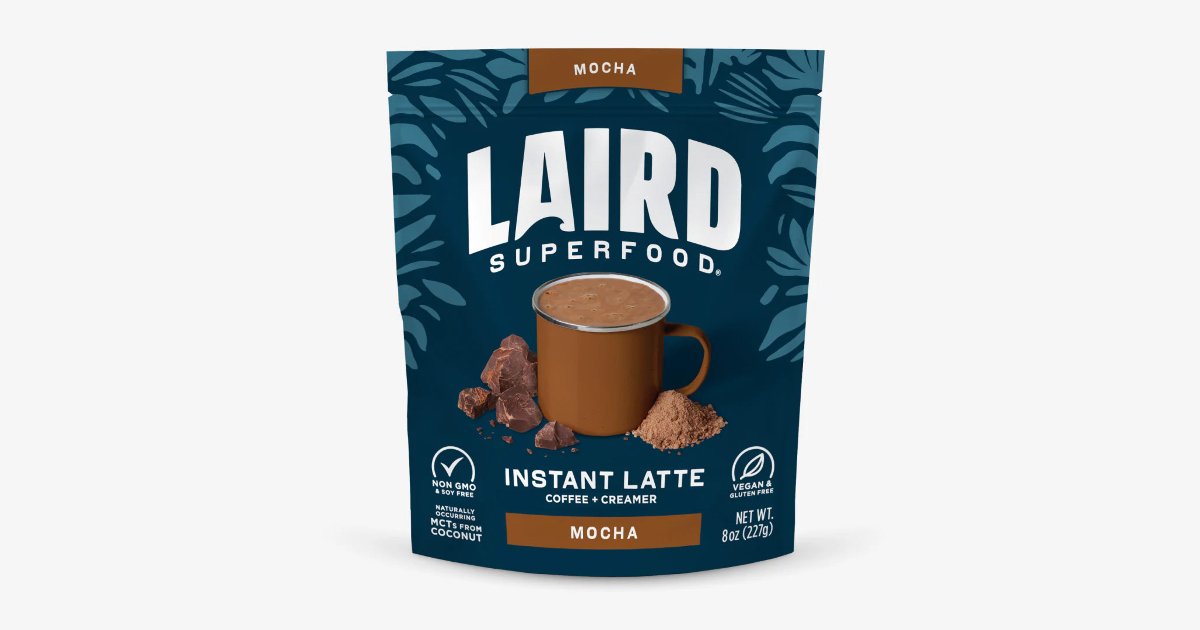 Laird Superfood Mocha Instant Latte with Adaptogens