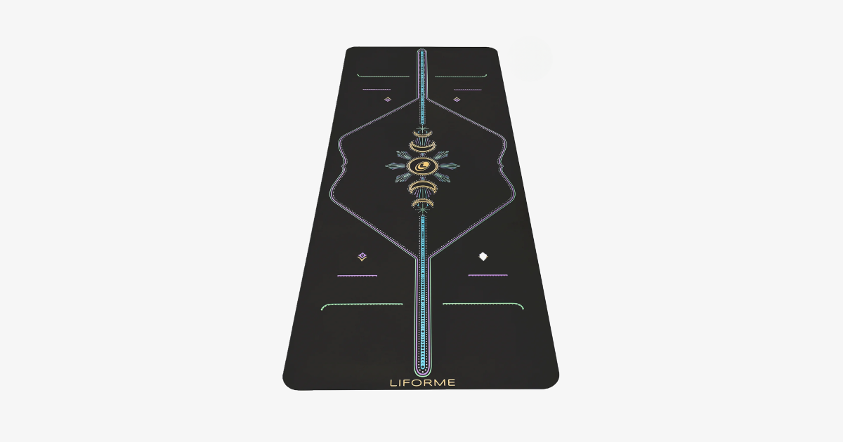 Liforme Cosmic Moon Travel Mat - Matte Black