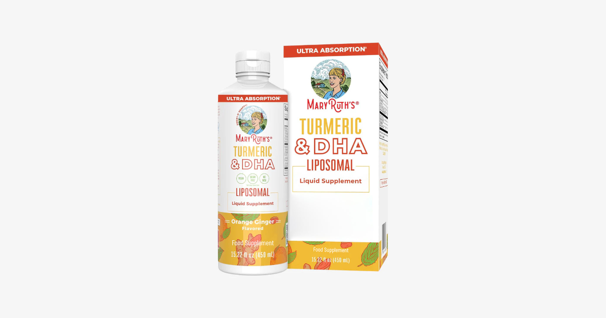 MaryRuth's Turmeric & DHA Liposomal - Orange Ginger | Healf