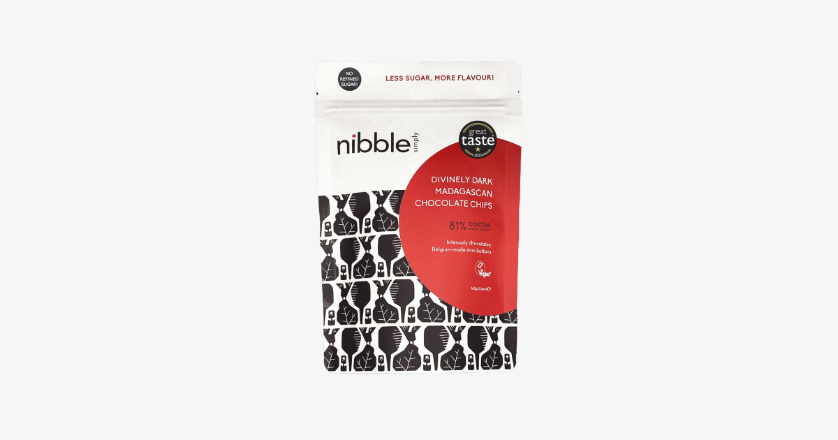 Nibble Simply Divinely Dark Madagascan Chocolate Chips