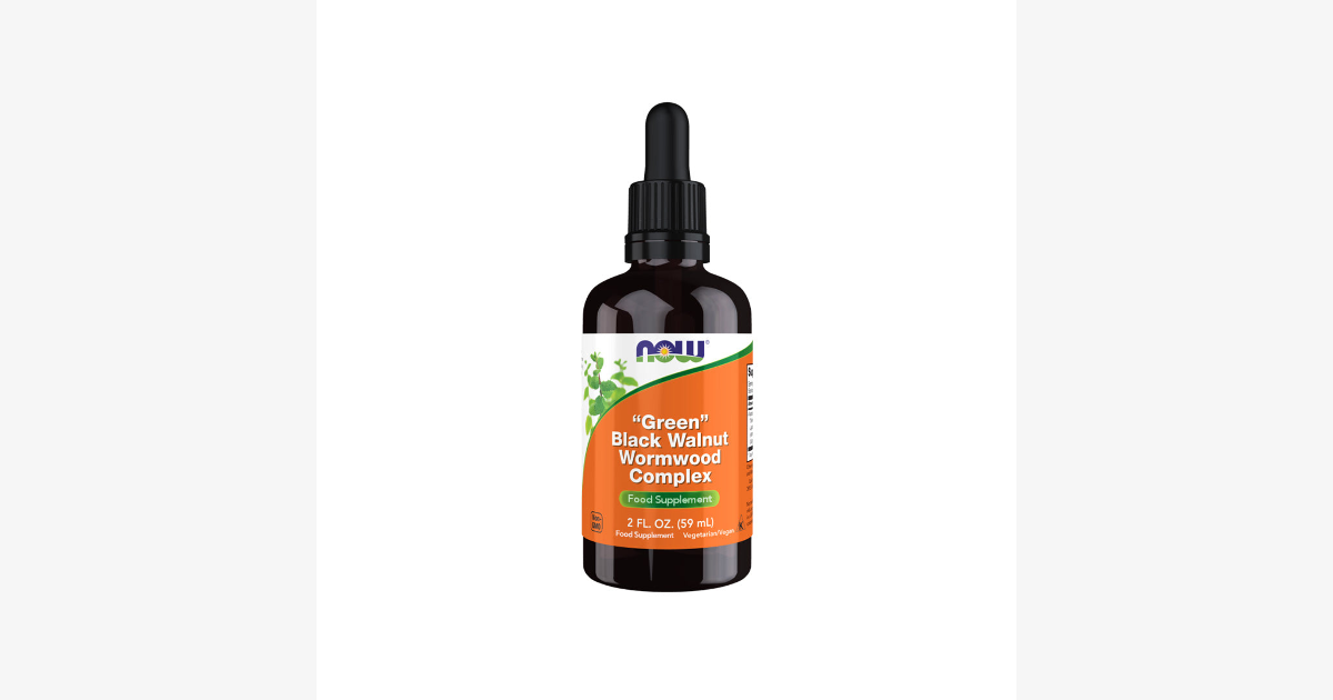 NOW Foods Green Black Walnut Wormwood Complex Liquid | Healf