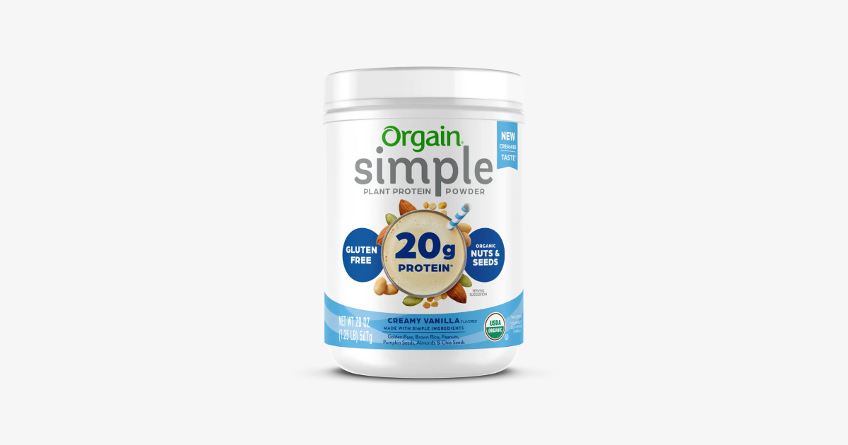Orgain Organic Simple Protein Powder - Vanilla | Healf
