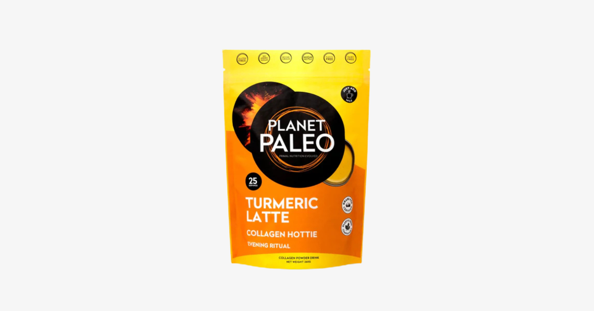 Planet Paleo Pure Collagen - Turmeric Latte | Healf