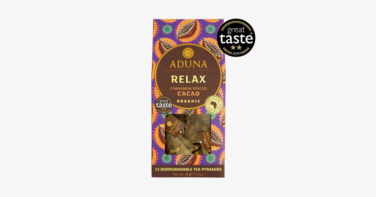 Aduna Relax Tea with Cacao, Cinnamon Spiced