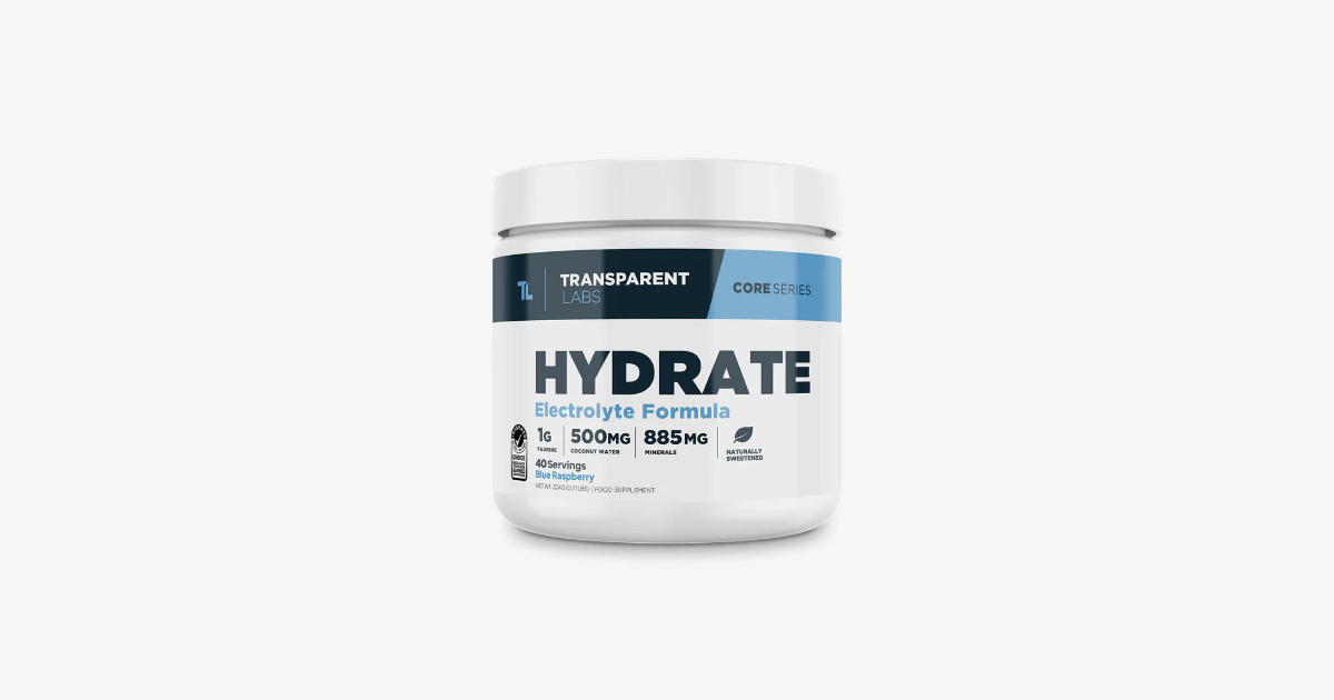 Transparent Labs Hydrate - Blue Raspberry | Healf