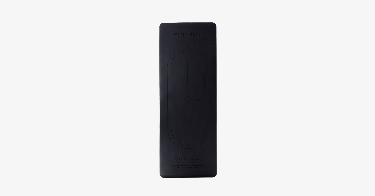 Yogi Bare Original Paws Grip Yoga Mat - Midnight Black | Healf